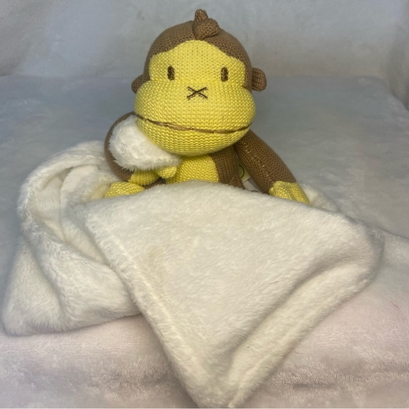 baby bum | Toys | Baby Bum Crochet Monkey Duke Yellow Gray Plush ...